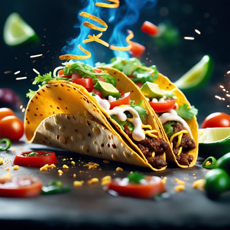 Delicious Taco is a Perfect Balance of Flavors and Textures, Floating ...