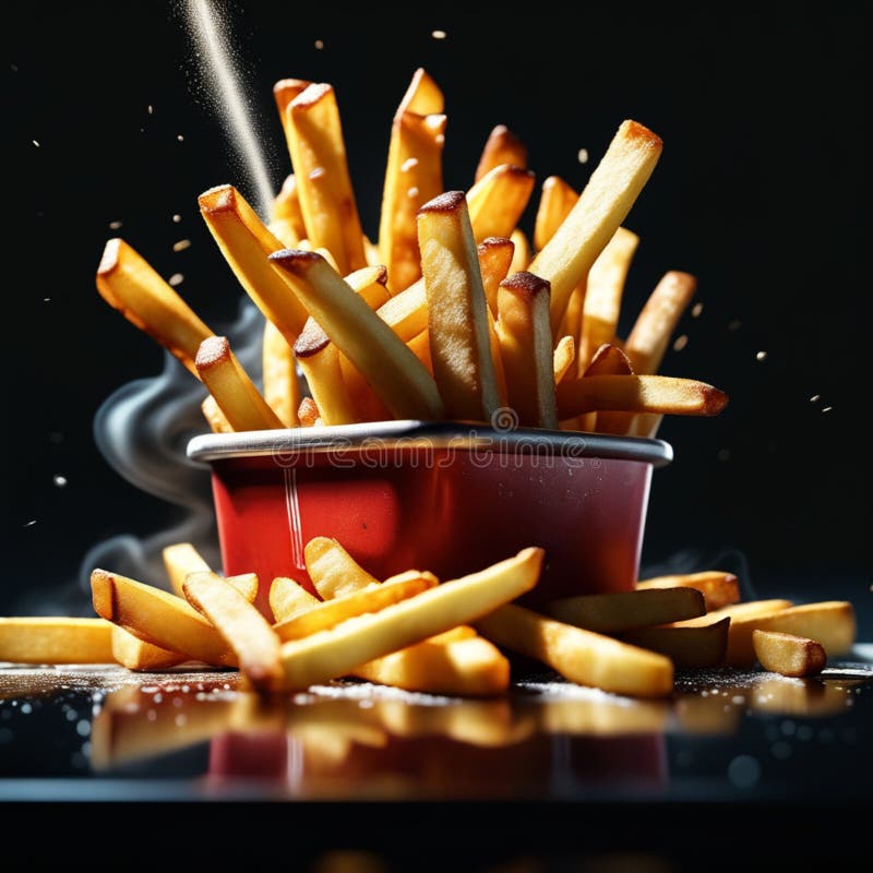 French Fries Floating in the Air is a Surreal and Magical Sight. the ...