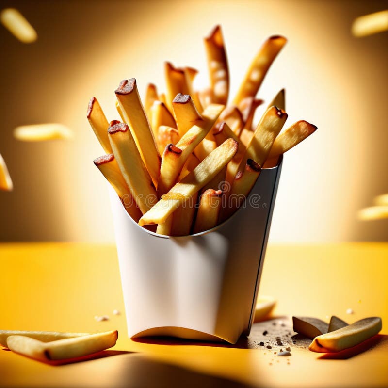 French Fries Floating in the Air is a Surreal and Magical Sight. the ...