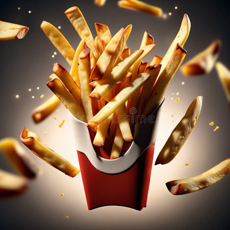 French Fries Floating in the Air is a Surreal and Magical Sight. the ...