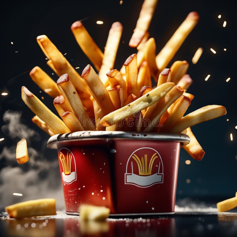 French Fries Floating in the Air is a Surreal and Magical Sight. the ...