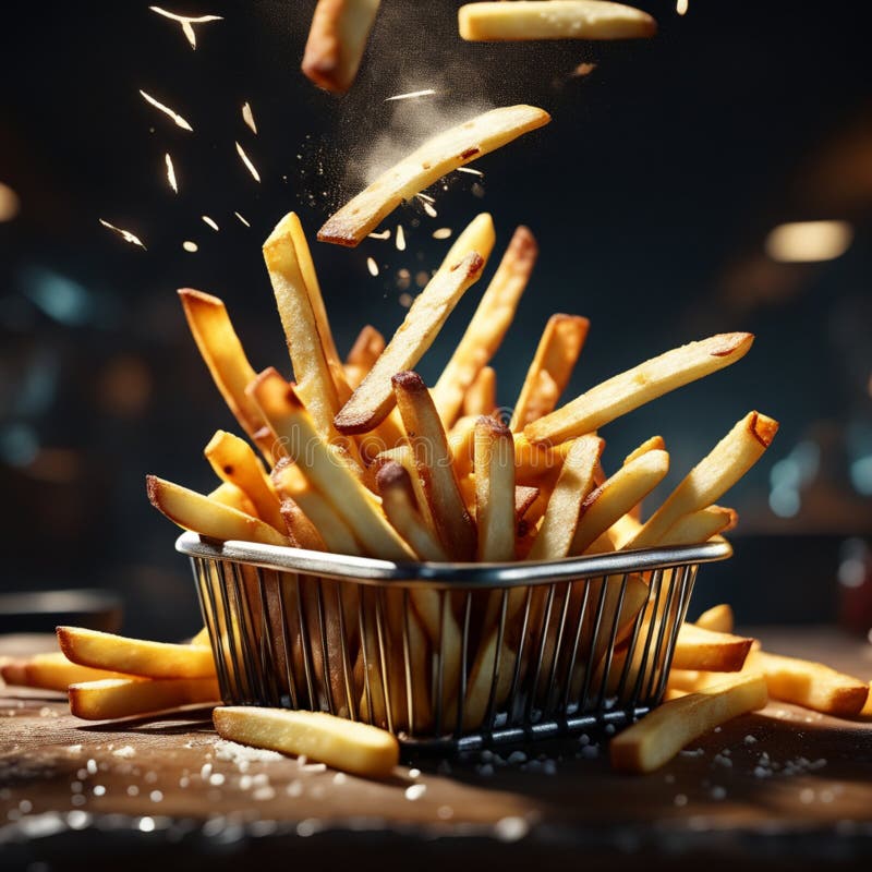 French Fries Floating in the Air is a Surreal and Magical Sight. the ...
