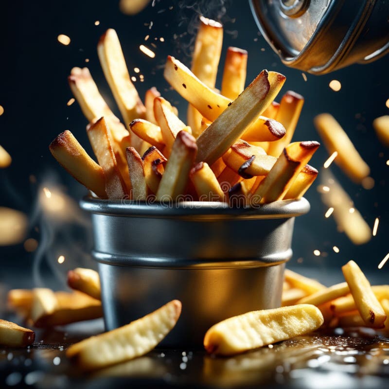 French Fries Floating in the Air is a Surreal and Magical Sight. the ...
