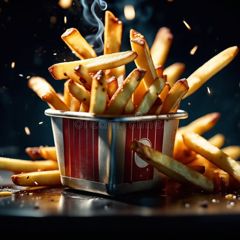 French Fries Floating in the Air is a Surreal and Magical Sight. the ...
