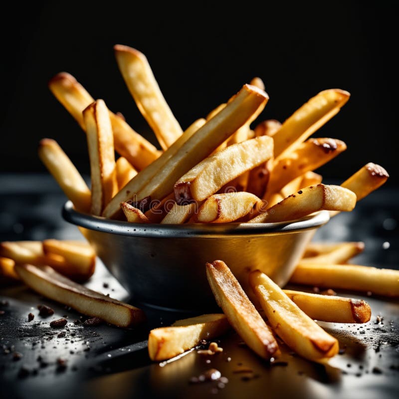 French Fries Floating in the Air is a Surreal and Magical Sight. the ...