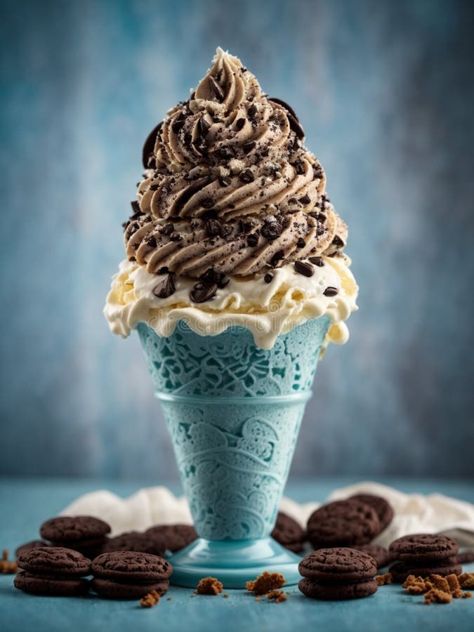 Deliciously Premium Cookies Cream Gelato Ice Cream, Fresh Cream, Milk ...