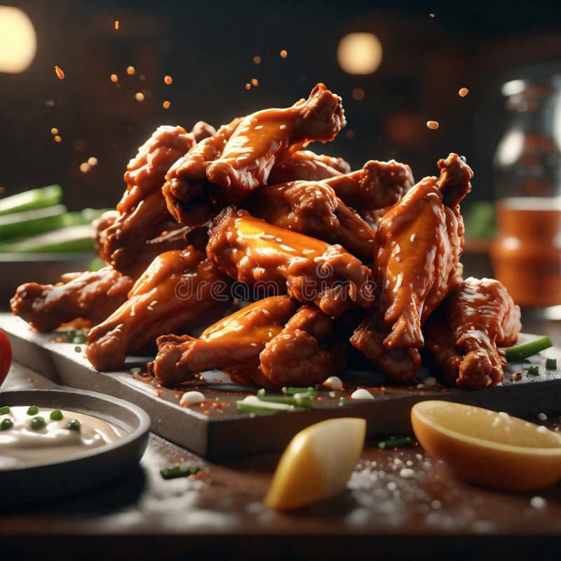 Delicious Buffalo Chicken Wings, Appetizer Grilling or Baking Chicken ...