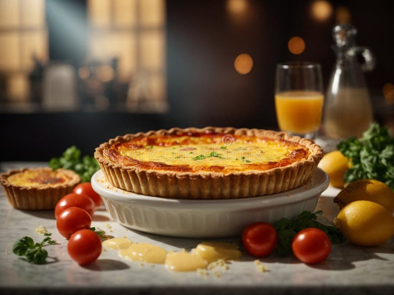 Delicious Quiche Lorraine, French Rich and Buttery Pastry is Filled ...