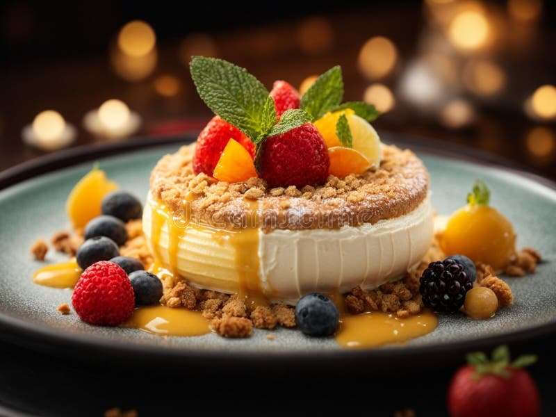 Michelin Starred Dessert at Fine Dining Restaurant, Sweet Food ...