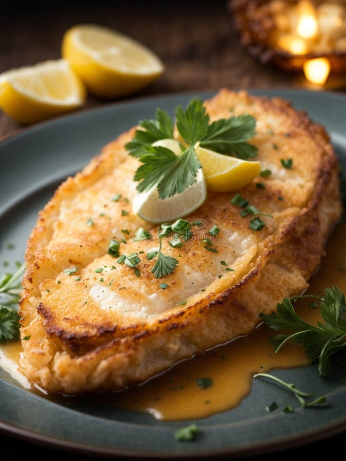 Classic French Sole Meuniere, Sol Filets are Cooked and Served in a ...