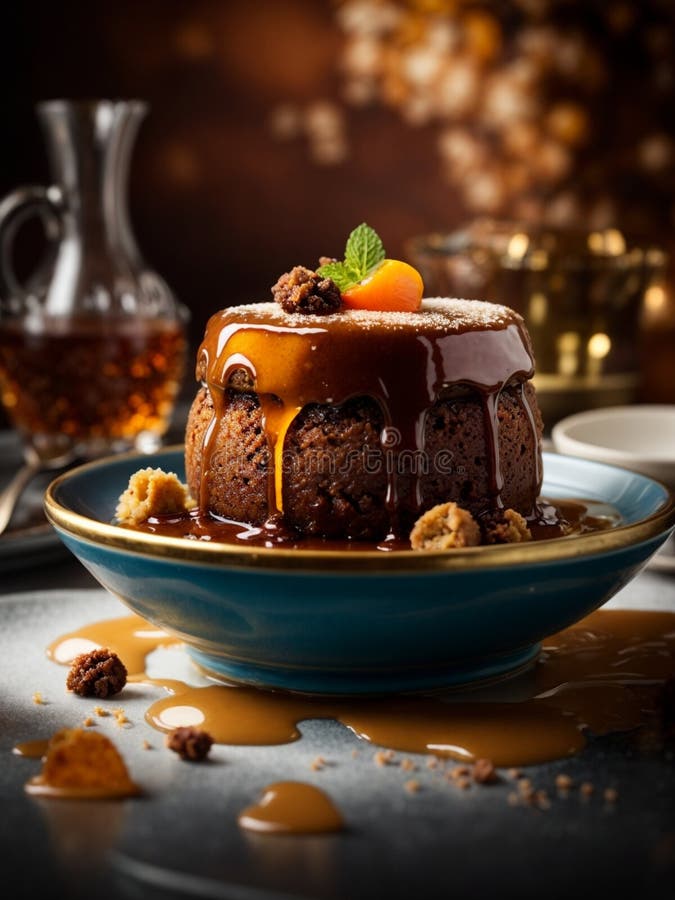 Sticky Toffee Pudding Stock Illustrations – 140 Sticky Toffee Pudding ...