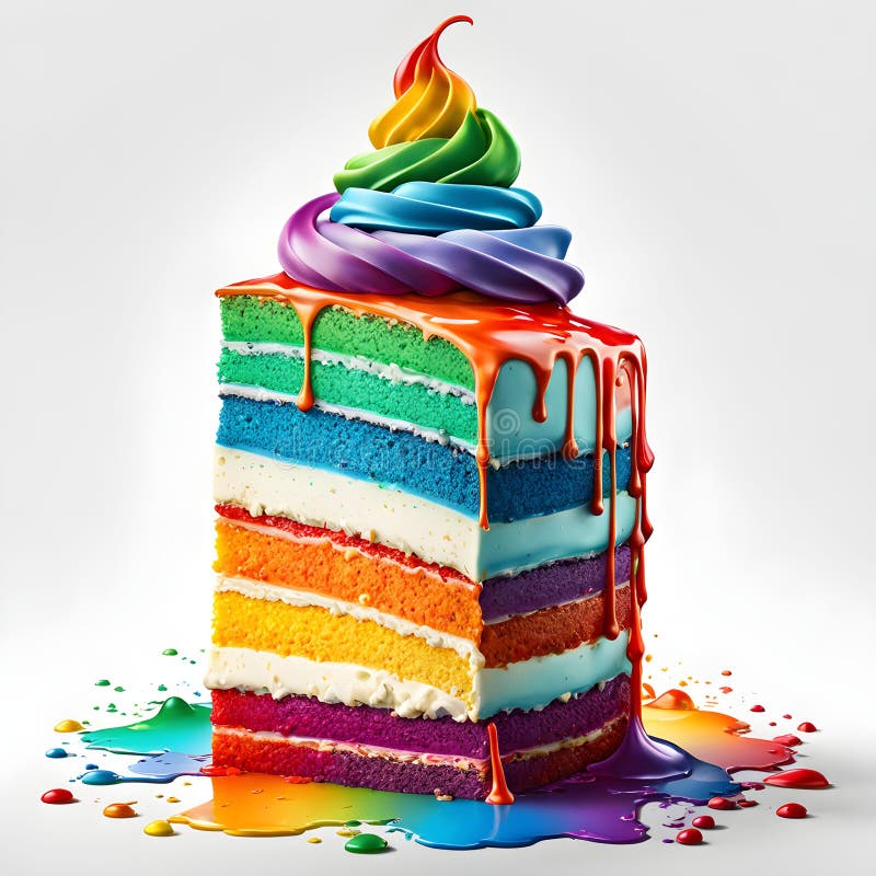 Cake Layers Rainbow Stock Illustrations – 265 Cake Layers Rainbow Stock ...