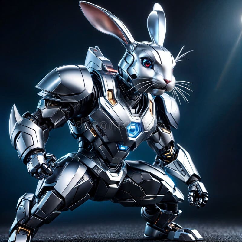 A Gray Cyber Corlic Robot Transformer Stock Illustration - Illustration ...