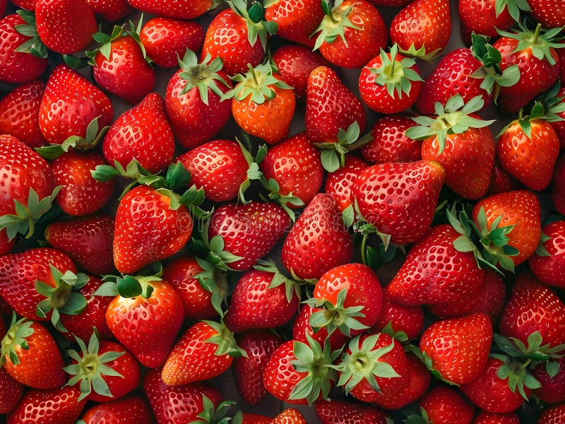 Fully Fresh Red Strawberry for Background Stock Illustration ...