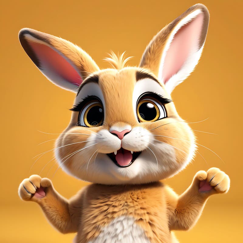 Cute Happy Baby Bani White Brown Color Stock Illustration ...