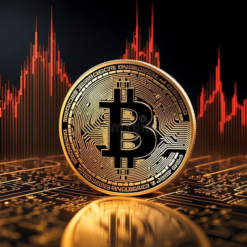 Investment and Stock Market Concept. Abstract Digital Gold Coin, Stack ...