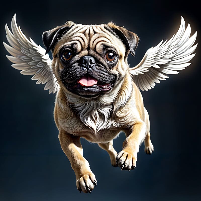 Dog Cartoon Flying Wings Stock Illustrations – 154 Dog Cartoon Flying ...