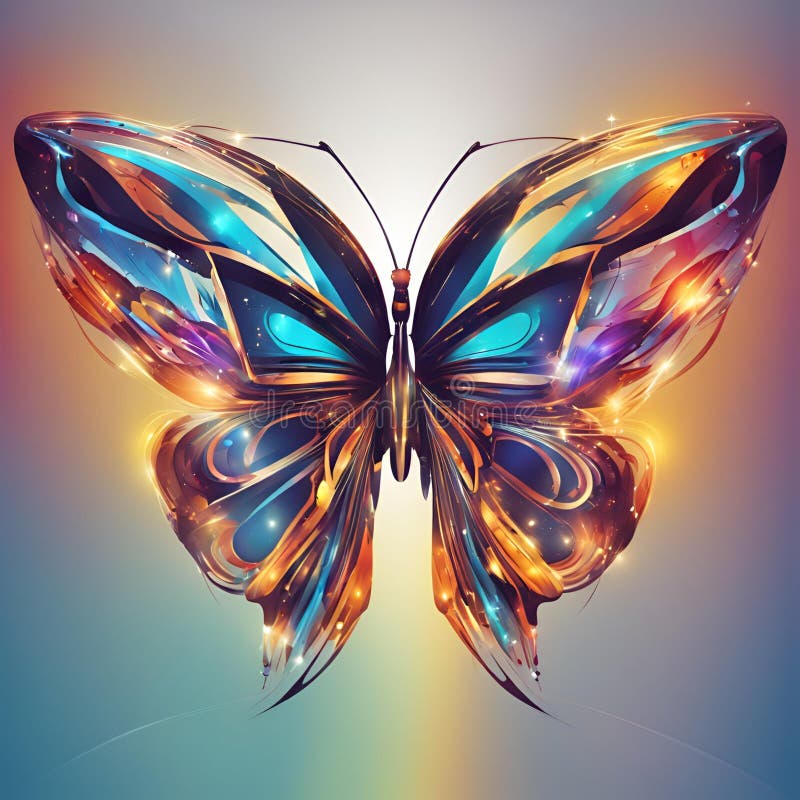 Unic design butterfly stock illustration. Illustration of filigree ...