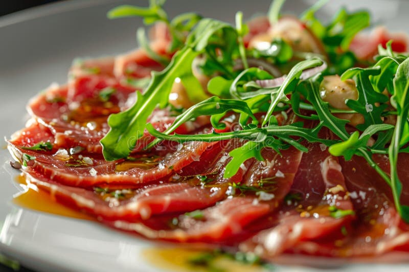 Italian Beef Carpaccio, Paper-thin Slices of Ultra-fresh Raw Beef Stock ...