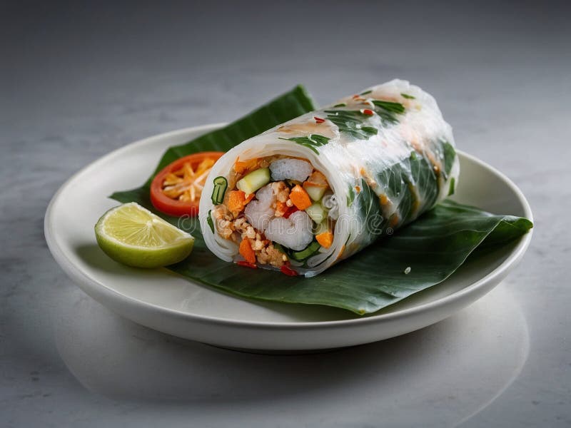 Delicious Goi Cuon Summer Roll Vietnam, Cinematic Food Stock ...
