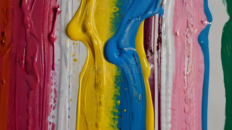 Colorful Oil Paint Background, Art Wallpaper Stock Illustration ...