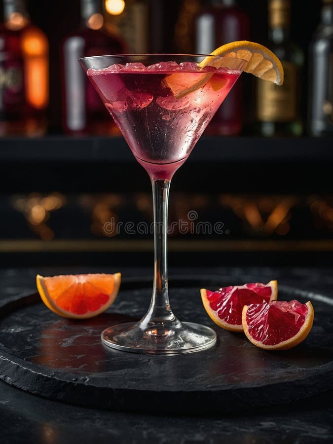 Lipsmackingly Sweet and Sour, the Cosmopolitan Cocktail of Vodka Stock ...