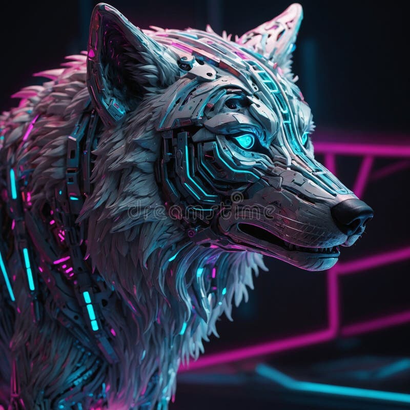 Wolf Wallpaper. Wolf Poster Stock Illustration - Illustration of animal ...