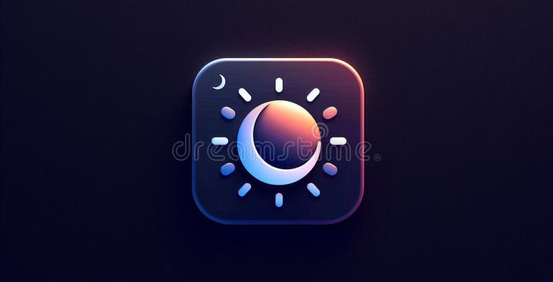 Dark Mode Toggle stock illustration. Illustration of signage - 333447277