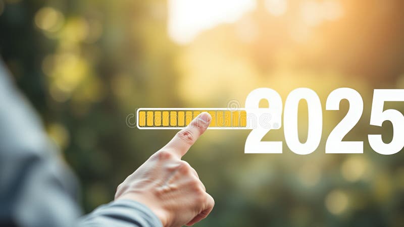 Future Progress and Planning for 2025 with a Progress Bar Stock ...