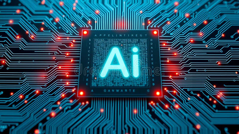 Smart Ai Circuit Board Technology Concept, Advanced Ai Circuit Board ...