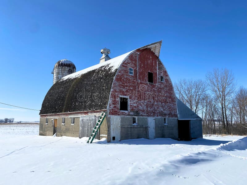 Old Barn Frozen Snow Tundra Stock Photos - Free & Royalty-Free Stock ...
