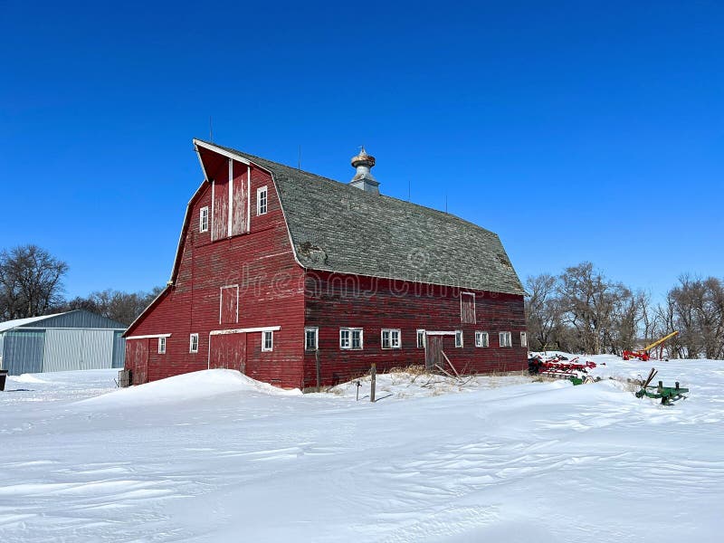 A Well Taken Care of One Hundred Plus Year Old Barn Stock Image - Image ...