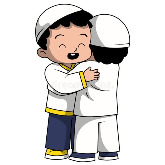 Eid Celebration Bike Ride Muslim Family Festive Illustration Stock ...