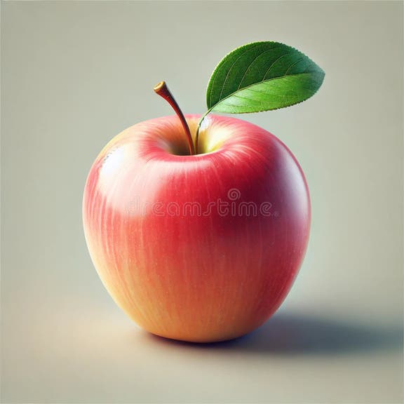 Australian Apple with Single Green Leaf. Australian Apple. Apple Stock ...