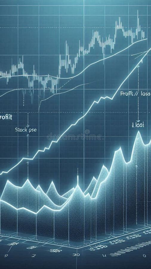 Option Trading Chart Blue Background Ai Generated Stock Photos - Free ...