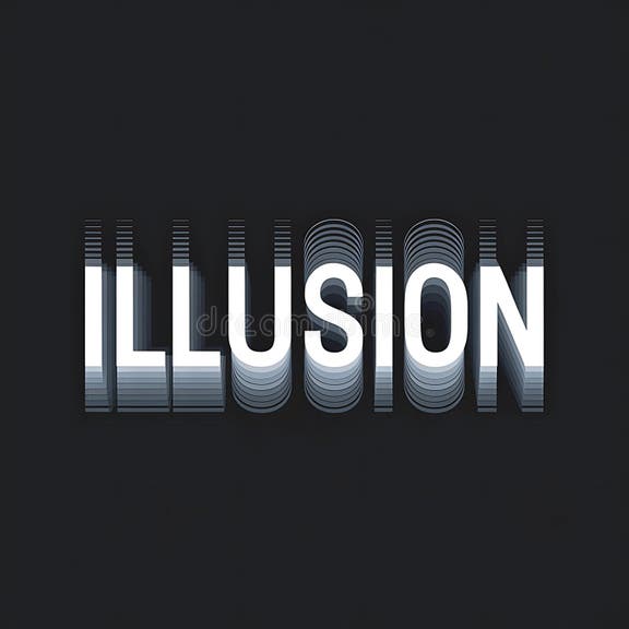 Optical Illusion Text - Minimalist Glitch Typography T Shirt Design ...