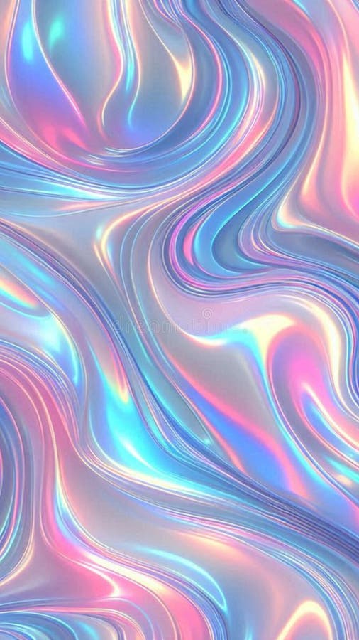 Holographic Iridescent Pattern – AI Generated Stock Photo - Image of ...