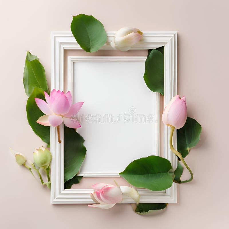 White Lotus Flower Large Center Delicate Petals Stock Photos - Free ...