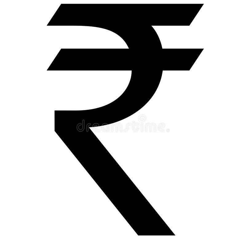 Indian Rupee (INR) Icon Vector Stock Illustration - Illustration of ...