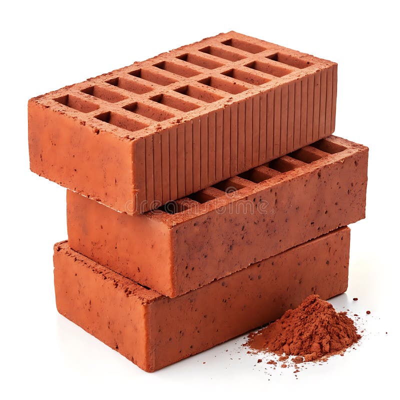 Construction Bricks with Varying Designs and Holes Stock Photo - Image ...