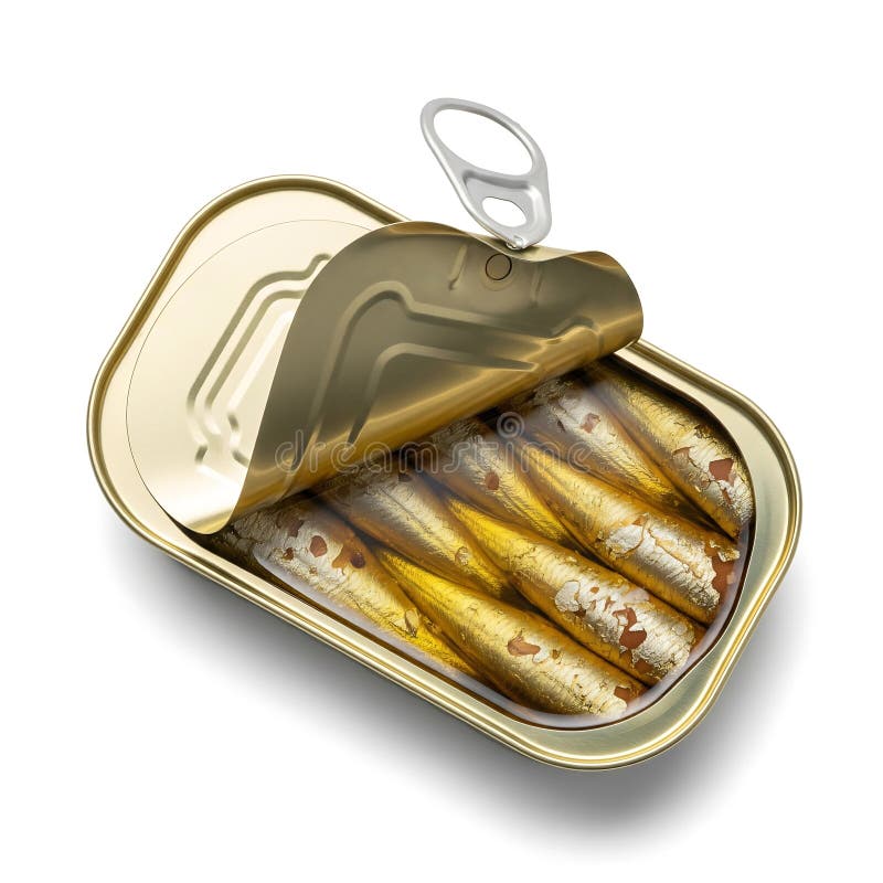 Open Sardine Can - Canned Fish Product - Food Photography Stock ...