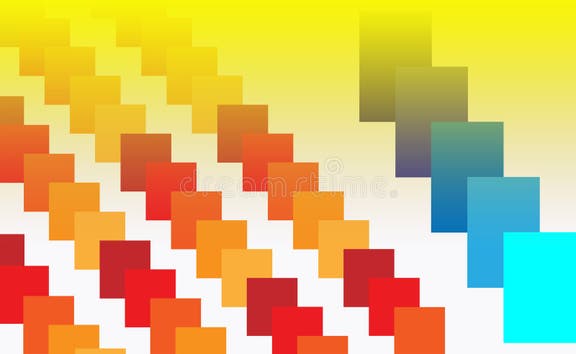 Diagonal Red Gradient Boxes and Bigger Diagonal Blue Gradient Boxes ...