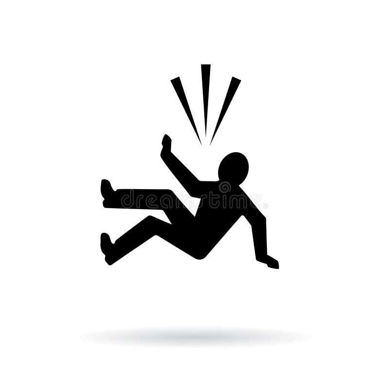 Fall from Height Vector Icon Stock Vector - Illustration of hazardous ...