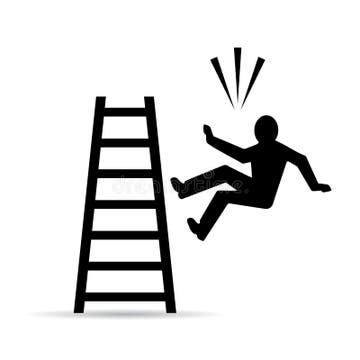 Falling Ladder Stock Illustrations – 1,145 Falling Ladder Stock ...