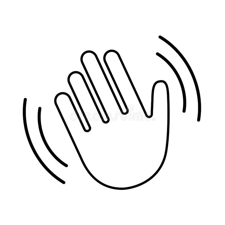 Wave Hand Pictogram Stock Illustrations – 2,277 Wave Hand Pictogram ...
