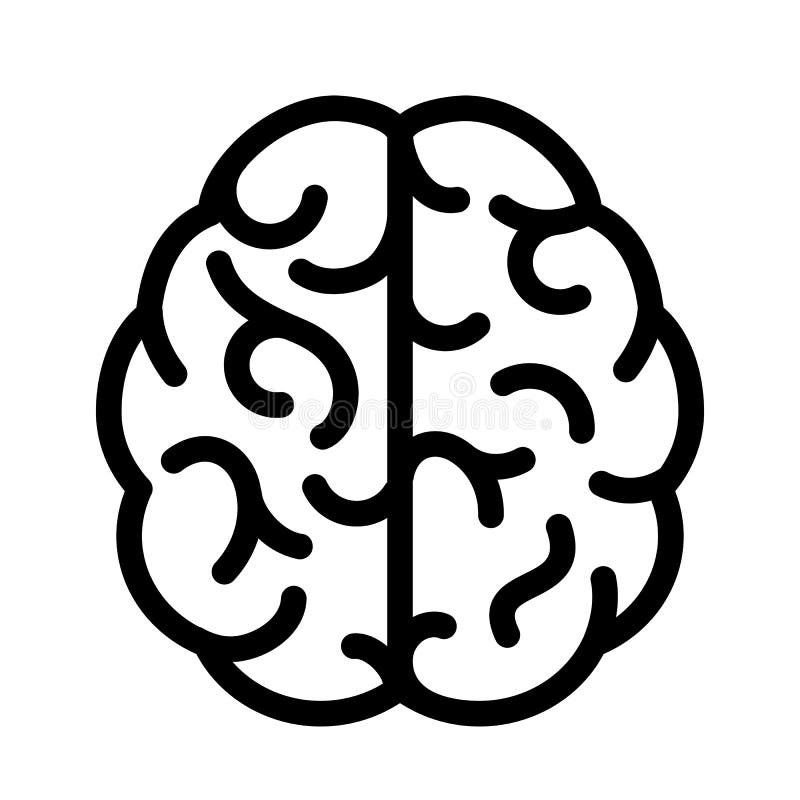 Brain simple line icon stock vector. Illustration of idea - 147149218 Brain simple line icon stock vector. Illustration of idea - 147149218