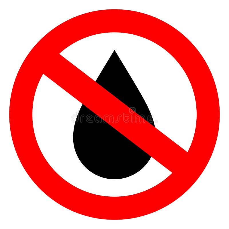 Keep dry - warning sign stock vector. Illustration of emblem - 10299240