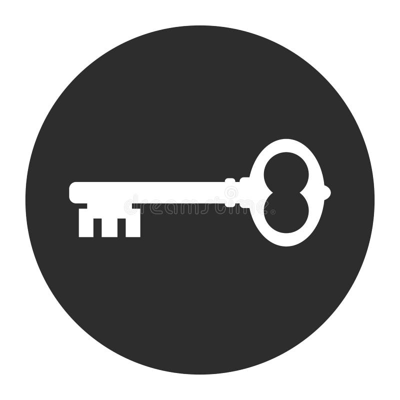 Key vector sign stock vector. Illustration of locked - 138483771