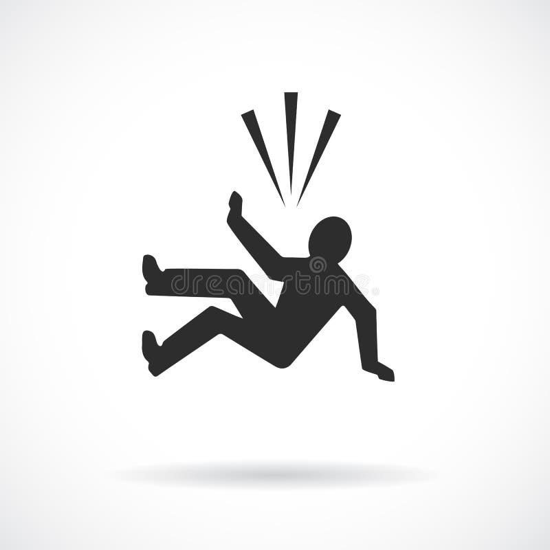Person Falling Down the Stairs Icon Stock Vector - Illustration of ...