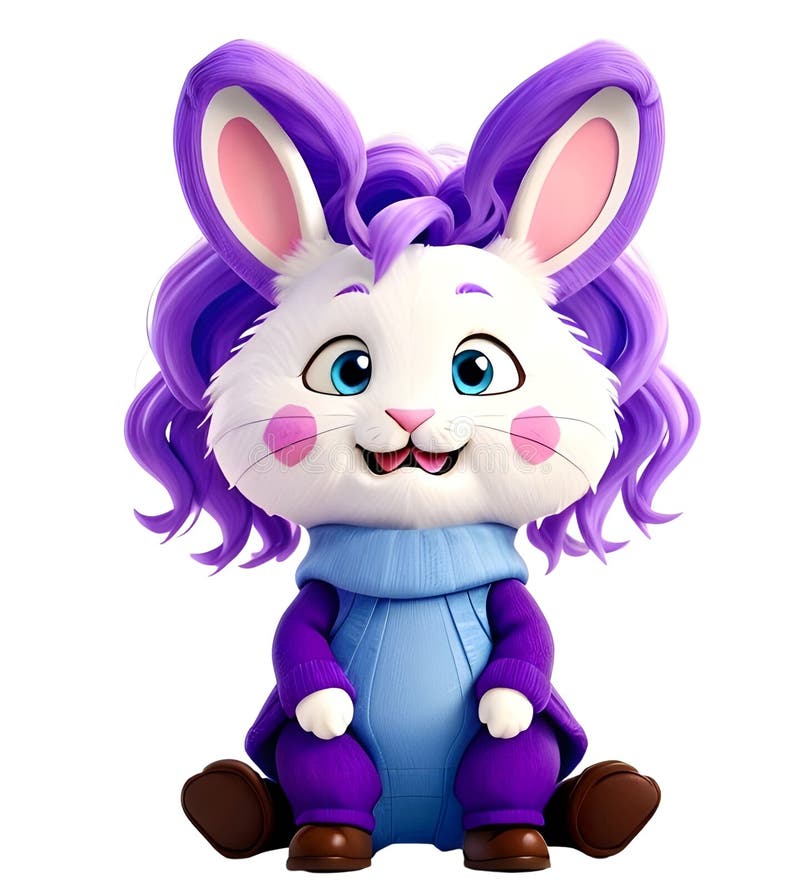 Let the Purple Bunny Brighten Your Day& X28;4500 X 5000 Px& X29; Stock ...